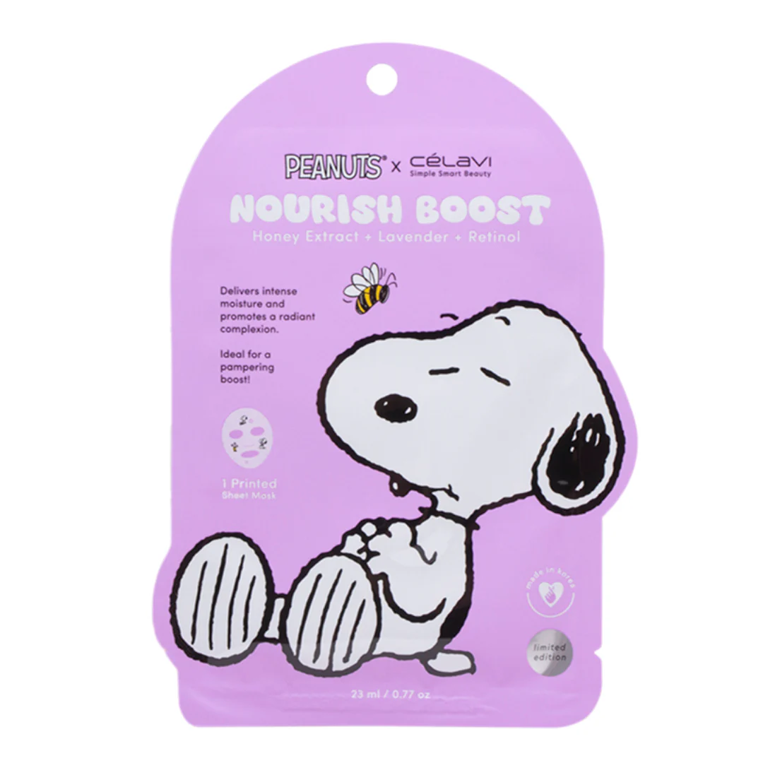 Mascarilla Snoopy Nourish Boost Celavi - Miami Beauty Hn
